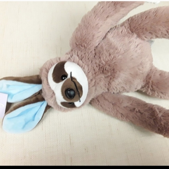 Toys | Easter Sloth Bunny Stuffed Animal Plush Toy New Tags Purple Ears ...